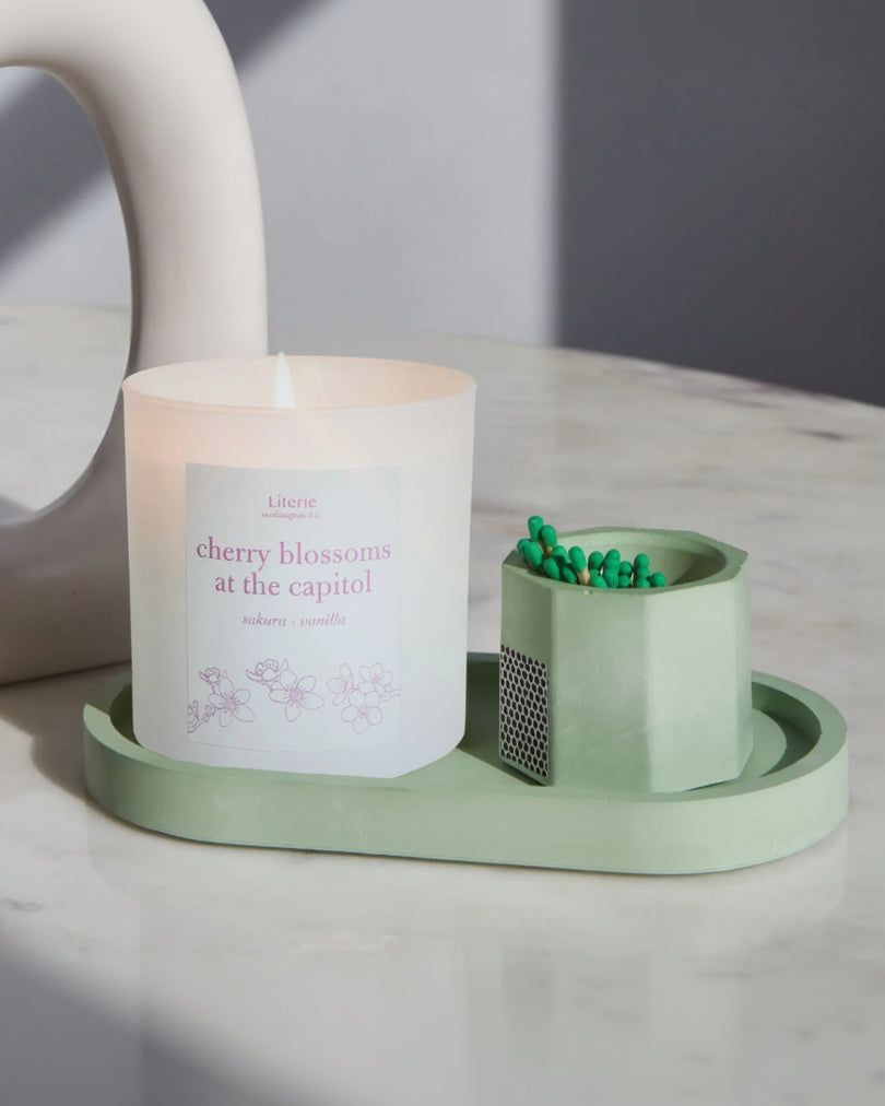 Cherry Blossoms At The Capitol Candle Gift Set – Literie Candle