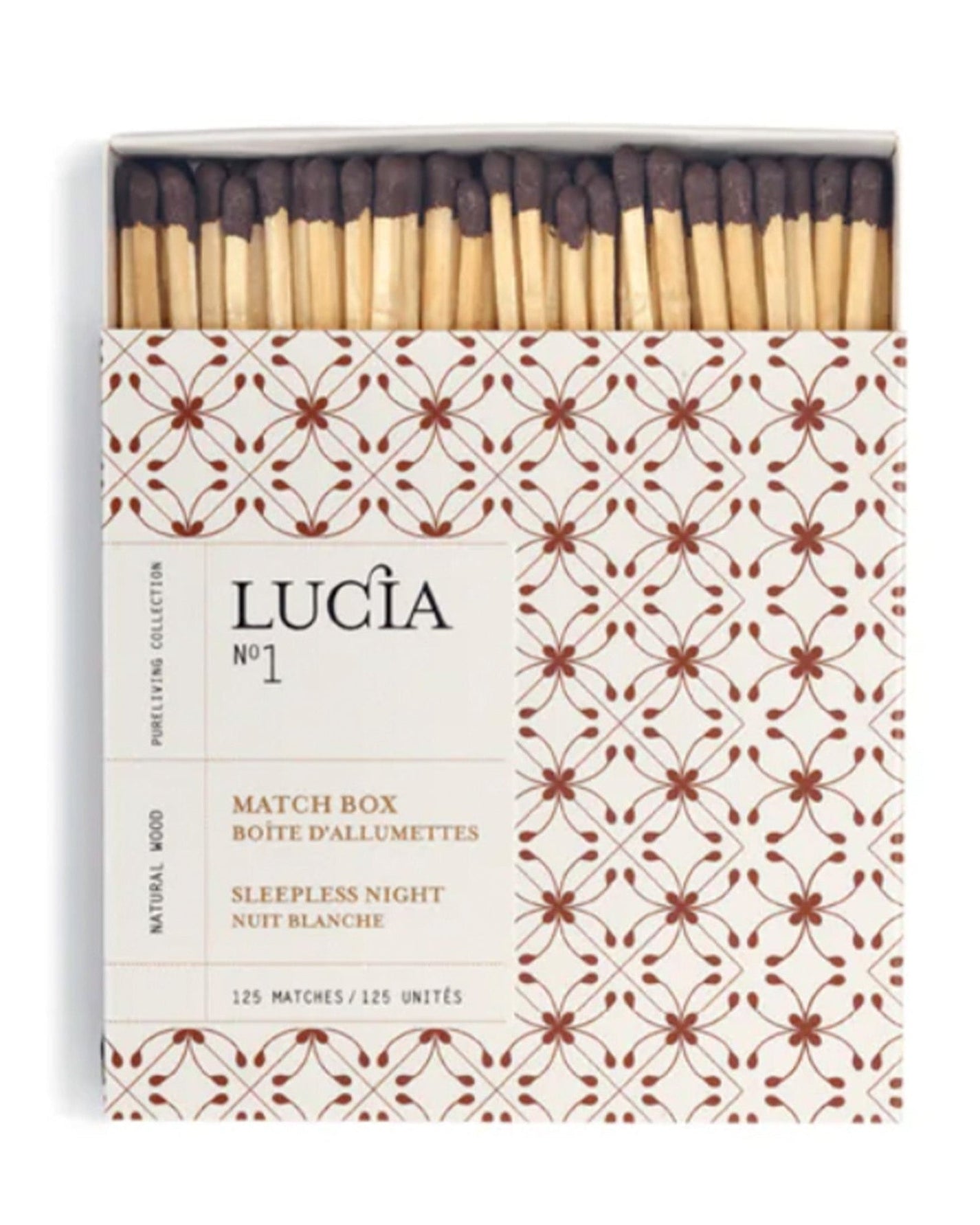 Lucia No 6 Matchbox - Pearl – Literie Candles